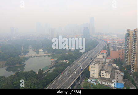 Guangzhou cityscape air pollution in Guangzhou China Stock Photo - Alamy