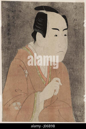 The print portrays the famous Kabuki actors Ichikawa Ebizo V and ...