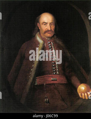 The 18th-century portrait of István Koháry depicts the Hungarian ...