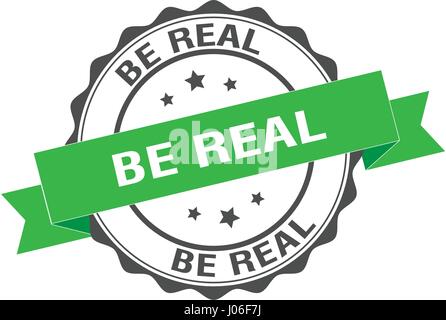 be real round grunge ribbon stamp Stock Vector Image & Art - Alamy