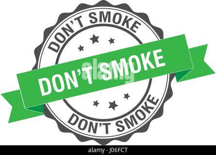 don't smoke label. don't smoke isolated seal. Retro sticker sign Stock ...