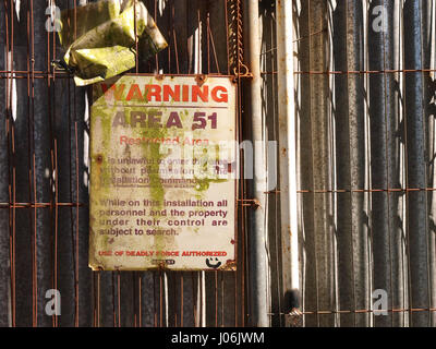 Area 51 sign Stock Photo - Alamy