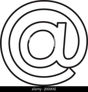 arroba symbol social icon Stock Vector Image & Art - Alamy
