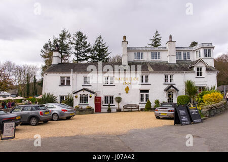 The Wateredge Inn at Ambleside on Lake Windermere Stock Photo - Alamy