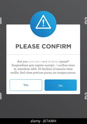 Modal Windows for Mobile UI & UX interface and experience design Stock ...