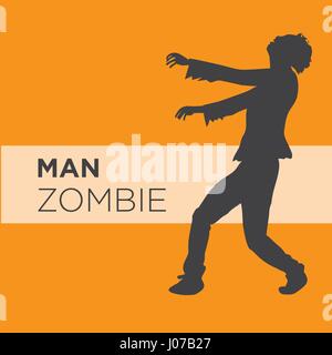 Zombie Silhouette side view images Stock Vector Image & Art - Alamy
