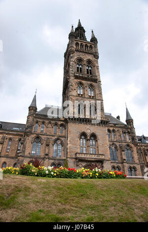 University of Glasgow Main Building at Gilmore Hill, Glasgow Scotland ...