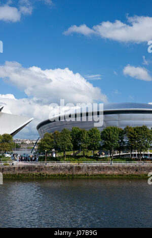 The SSE Hydro indoor arena building on the banks of the Clyde, Glasgow ...