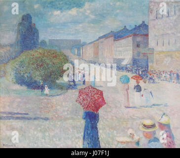 *Karl Johan* by Edvard Munch is a painting created between 1885 and ...
