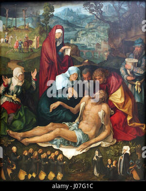 This engraving by Albrecht Dürer depicts Christ being mocked, showing ...