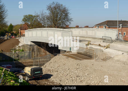 Road bridge over railway Stock Photo - Alamy