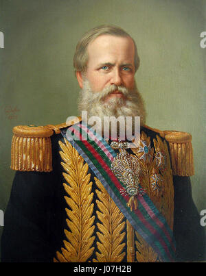 A 1875 portrait of Emperor Dom Pedro II of Brazil by Delfim da Câmara ...