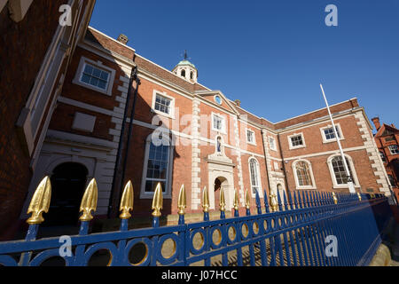 The facade of the Bluecoat Hospital in Chester city centre UK Stock ...