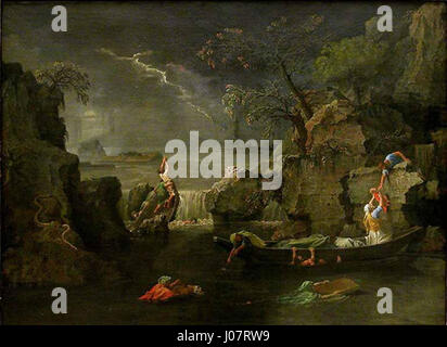 Nicolas Poussin - L'Hiver ou Le Déluge Stock Photo - Alamy