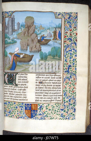 Old testament Bible scene: Moses and the ten commandments Stock Photo ...