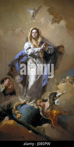 This artwork, 'The Virgin of the Immaculate Conception,' was created in ...