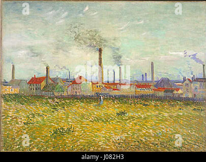 Vincent Van Gogh - Factories at Clichy Stock Photo - Alamy