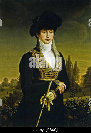 This 19th-century portrait depicts Queen Louise of Prussia with her ...