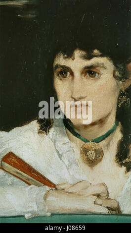 Edouard Manet's 'The Balcony,' painted between 1868-1869, is a masterpiece of genre art ...