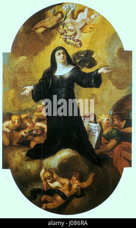The 17th-century painting 'Saint Rose of Lima' by Gregorio Vásquez de ...