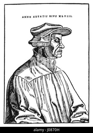 This portrait depicts the reformer Ulrich Zwingli, a key figure in the ...