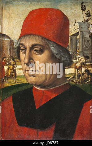 Detail of the painting in the Gemaldegalerie in Berlin which is a ...