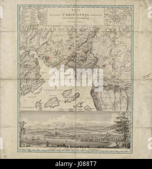 This map, 'Karta över Staden Christiania i Norrige och Trakten ...