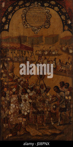 Miguel Gonzales's 'La Conquista de México' illustrates key moments of ...