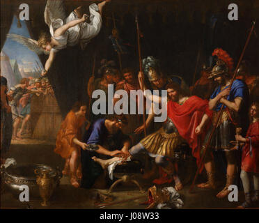 This painting portrays Godefroy de Bouillon, a medieval knight and ...