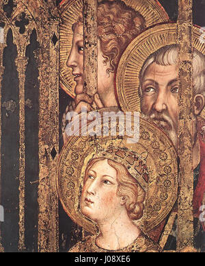 This detail from Simone Martini’s 'Maestà' shows the central theme of ...