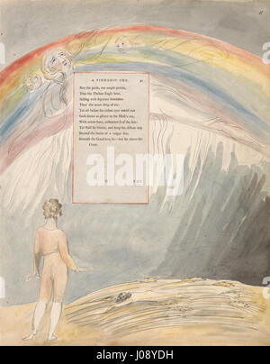This design by William Blake illustrates 'The Progress of Poesy' from ...