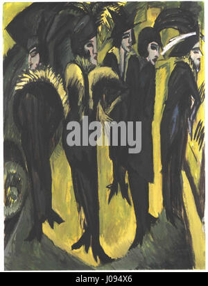 This painting by Ernst Ludwig Kirchner, 'Fünf badende am See' ('Five ...