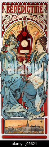 This artwork by Alphonse Mucha features the famous actress Sarah ...