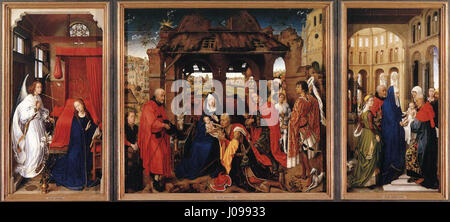 Tríptico de Santa Columba, Roger van der Weyden Stock Photo - Alamy