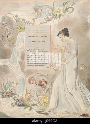William Blake’s design for Thomas Gray's poem 'The Fatal Sisters ...