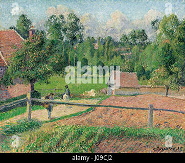 Camille Pissarro, View from the Artist's Window, Éragny (Vue de la ...