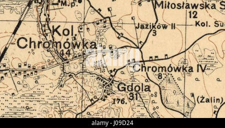 This 1931 military map from the Wojskowy Instytut Geograficzny (Polish ...