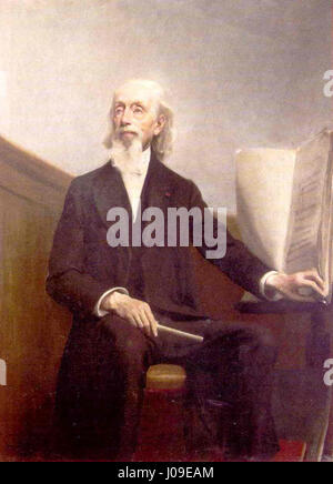 François-Auguste Gevaert, a 19th-century Belgian composer, is depicted ...