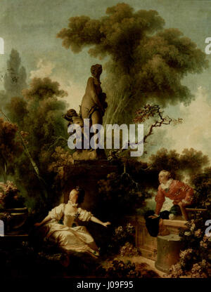 Jean-Honoré Fragonard, a leading French Rococo artist, is known for his ...