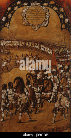 Miguel Gonzales's La Conquista de México. Tabla VI (The Conquest of ...