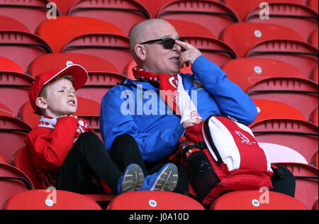 Middlesbrough fans prior to kick off during the Sky Bet Championship ...
