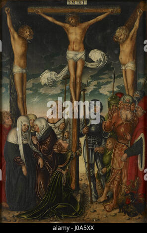Lucas Cranach the Elder's ‘Kreuzigung’ (Crucifixion) from 1532, housed ...