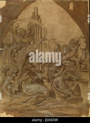 This painting by Nosadella depicts musical angels, showcasing divine ...