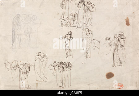 George Romney Sketches for The Accusation of Susanna Stock Photo - Alamy