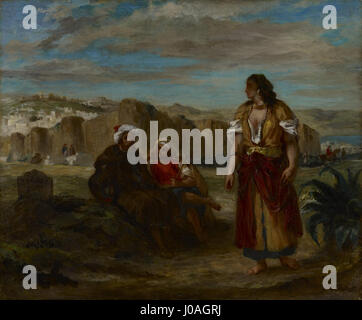 A painting by Eugène Delacroix, 'Vue de Tanger' depicts the coastal ...