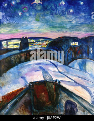 Starry Night 1893 by Edvard Munch Stock Photo - Alamy