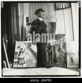 In this self-portrait, Munch captures a moment of deep personal ...