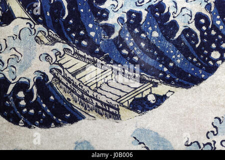 Hokusai’s Tsunami is one of the most famous Japanese woodblock prints ...