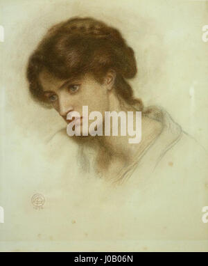 A preparatory study for Dante Gabriel Rossetti’s *Found*, featuring ...
