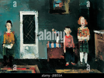 Joseph Kutter, Intérieur aux trois figures, vers1940 Stock Photo - Alamy